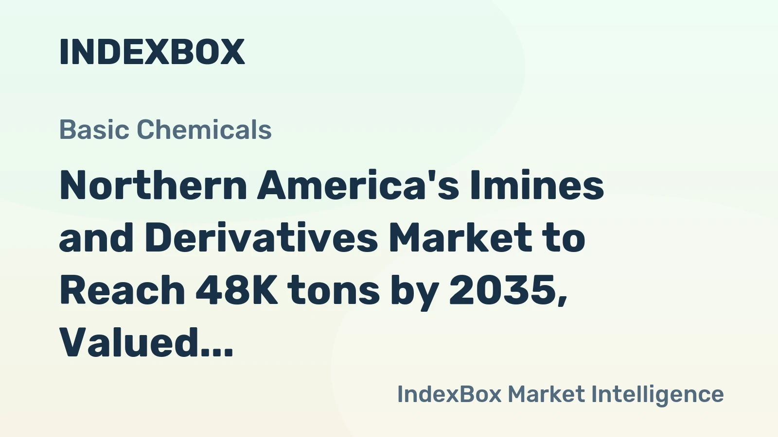 Northern America's Imines and Derivatives Market to Reach 48K tons by 2035, Valued at $361M