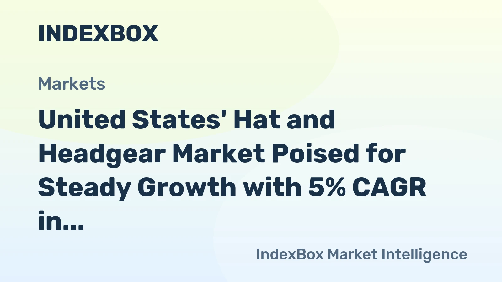 United States' Hat and Headgear Market Poised for Steady Growth with 5% CAGR in Value Through 2035