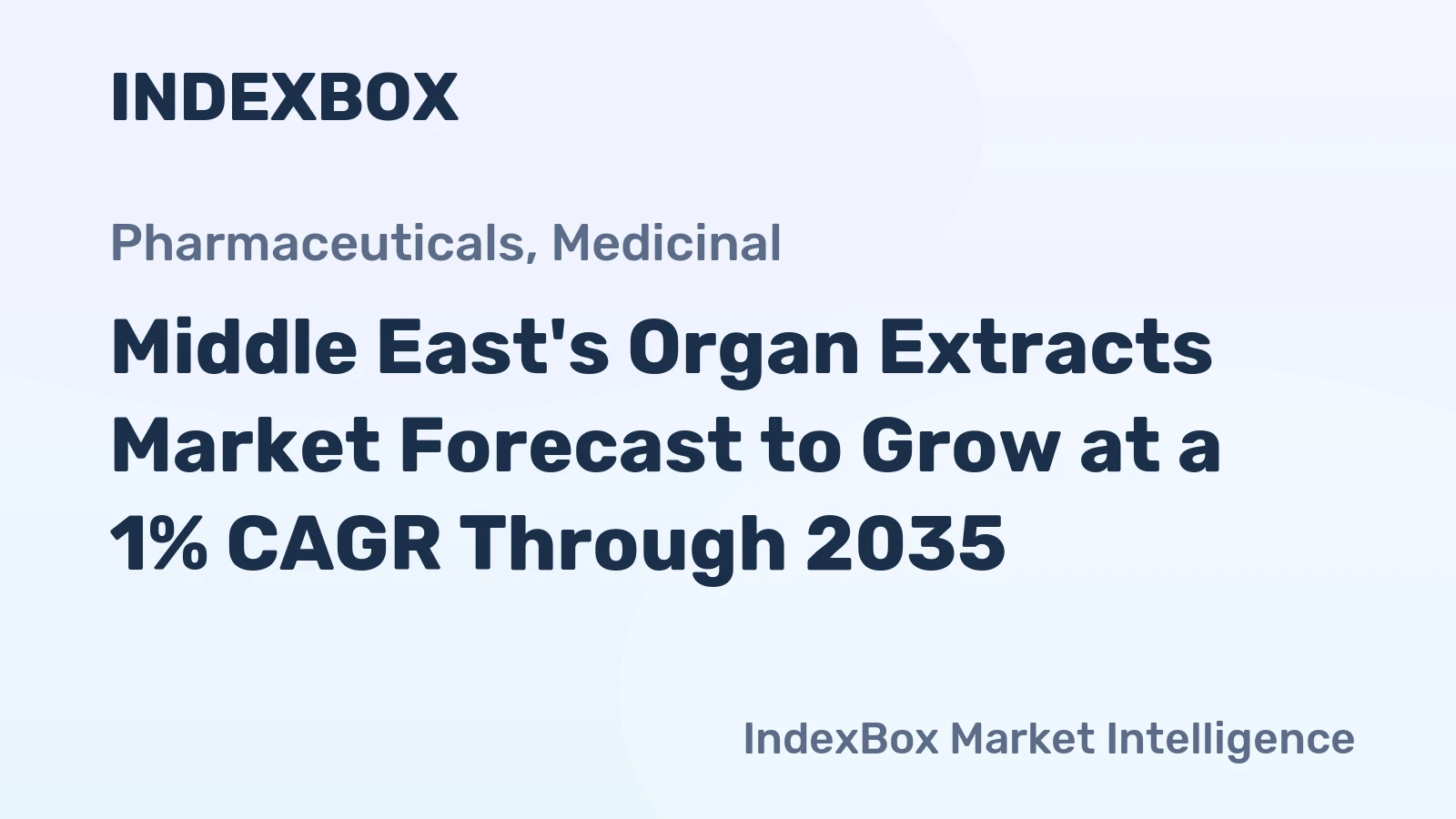 Middle East's Organ Extracts Market Forecast to Grow at a 1% CAGR Through 2035