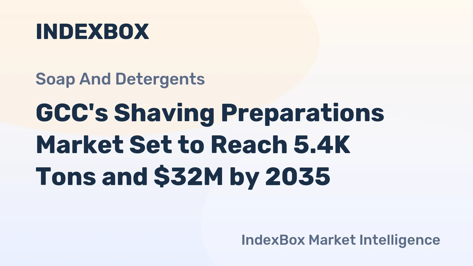 GCC's Shaving Preparations Market Set to Reach 5.4K Tons and $32M by 2035