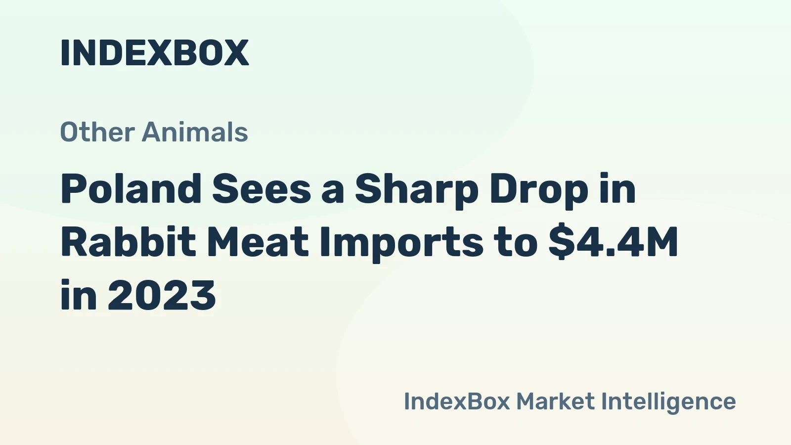 Poland Sees a Sharp Drop in Rabbit Meat Imports to $4.4M in 2023