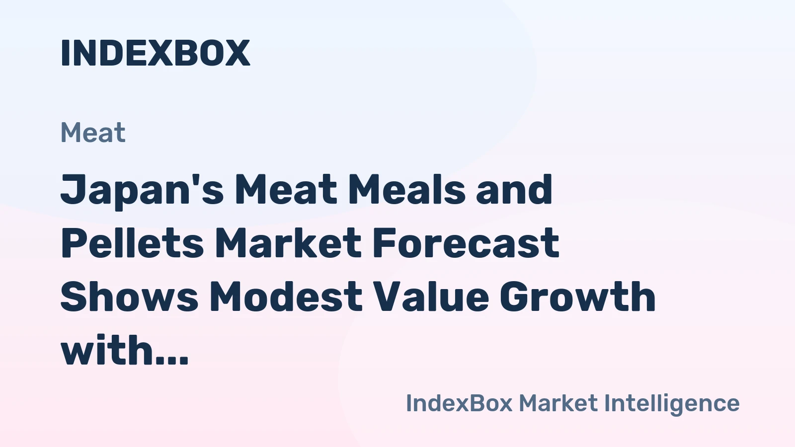 Japan's Meat Meals and Pellets Market Forecast Shows Modest Value Growth with 1.7% CAGR