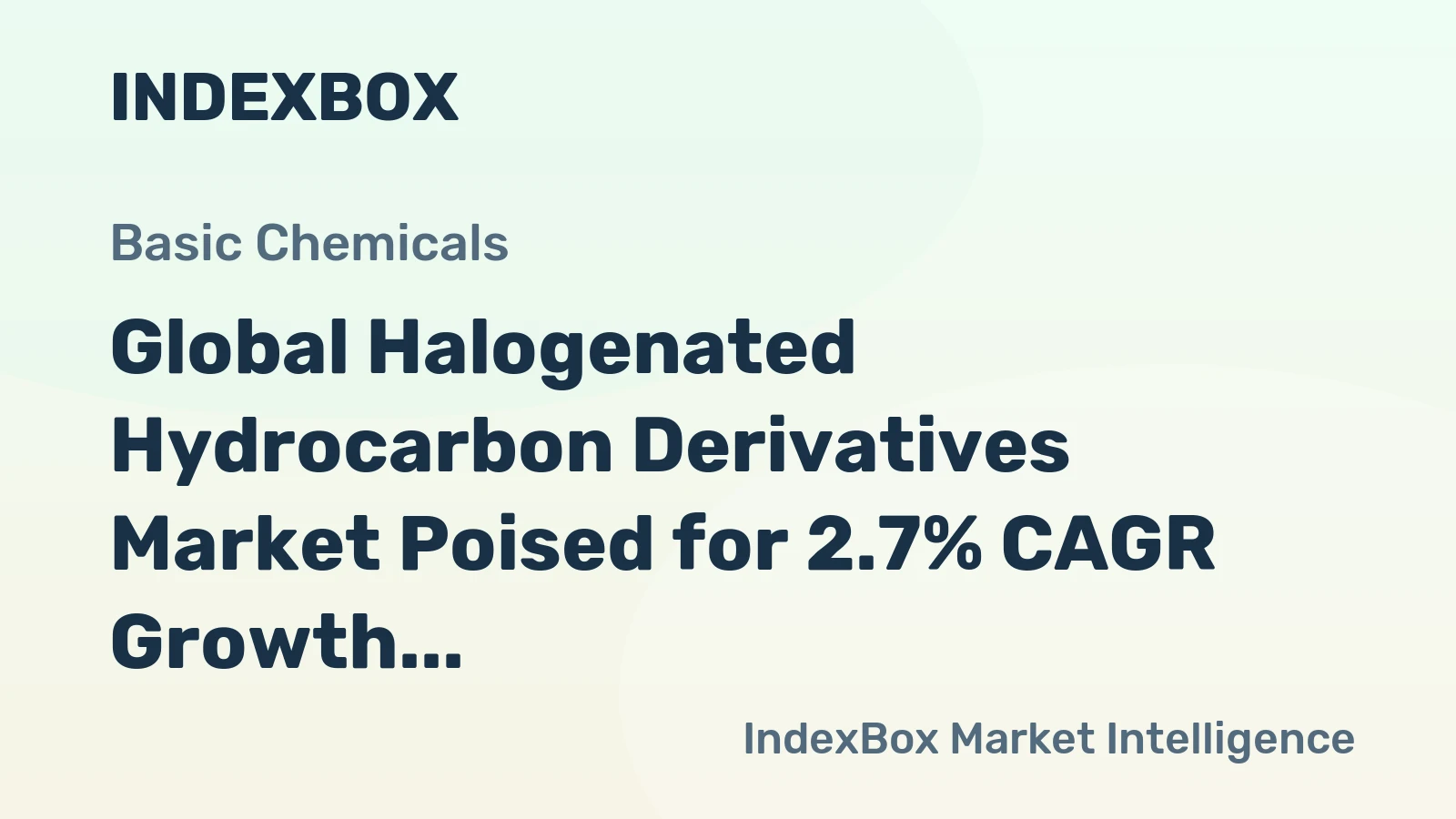 Global Halogenated Hydrocarbon Derivatives Market Poised for 2.7% CAGR Growth Through 2035