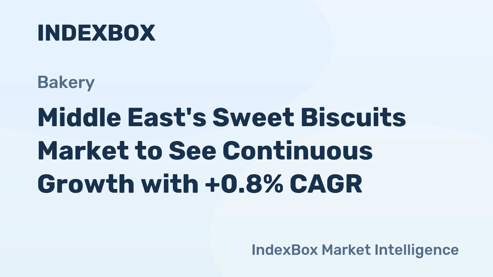 Middle East's Sweet Biscuits Market to See Continuous Growth with +0.8% CAGR