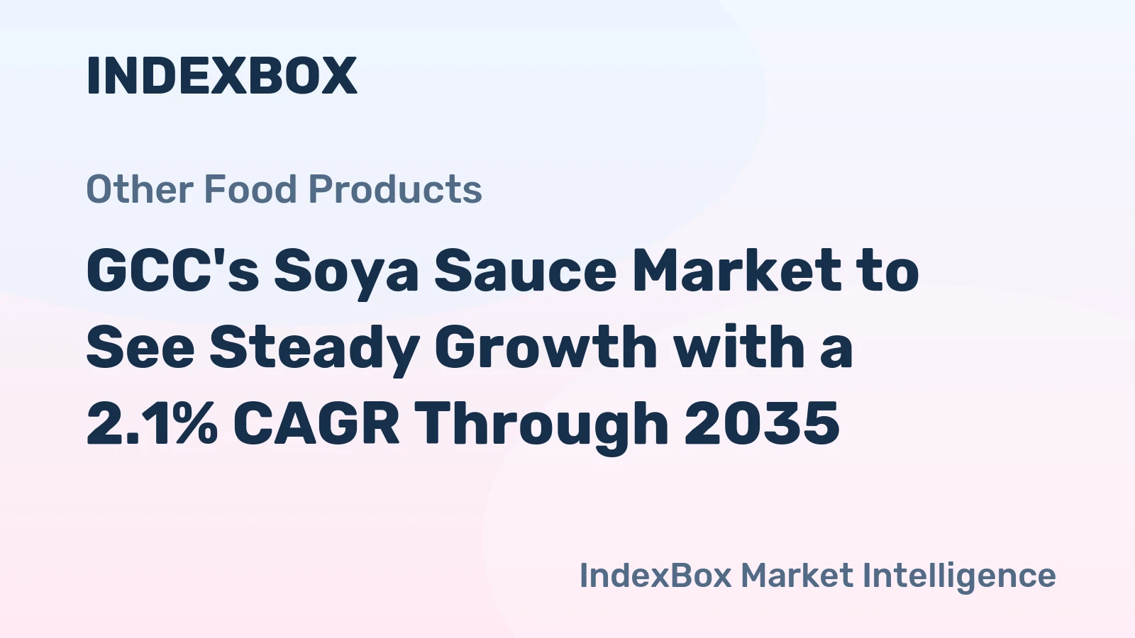 GCC's Soya Sauce Market to See Steady Growth with a 2.1% CAGR Through 2035