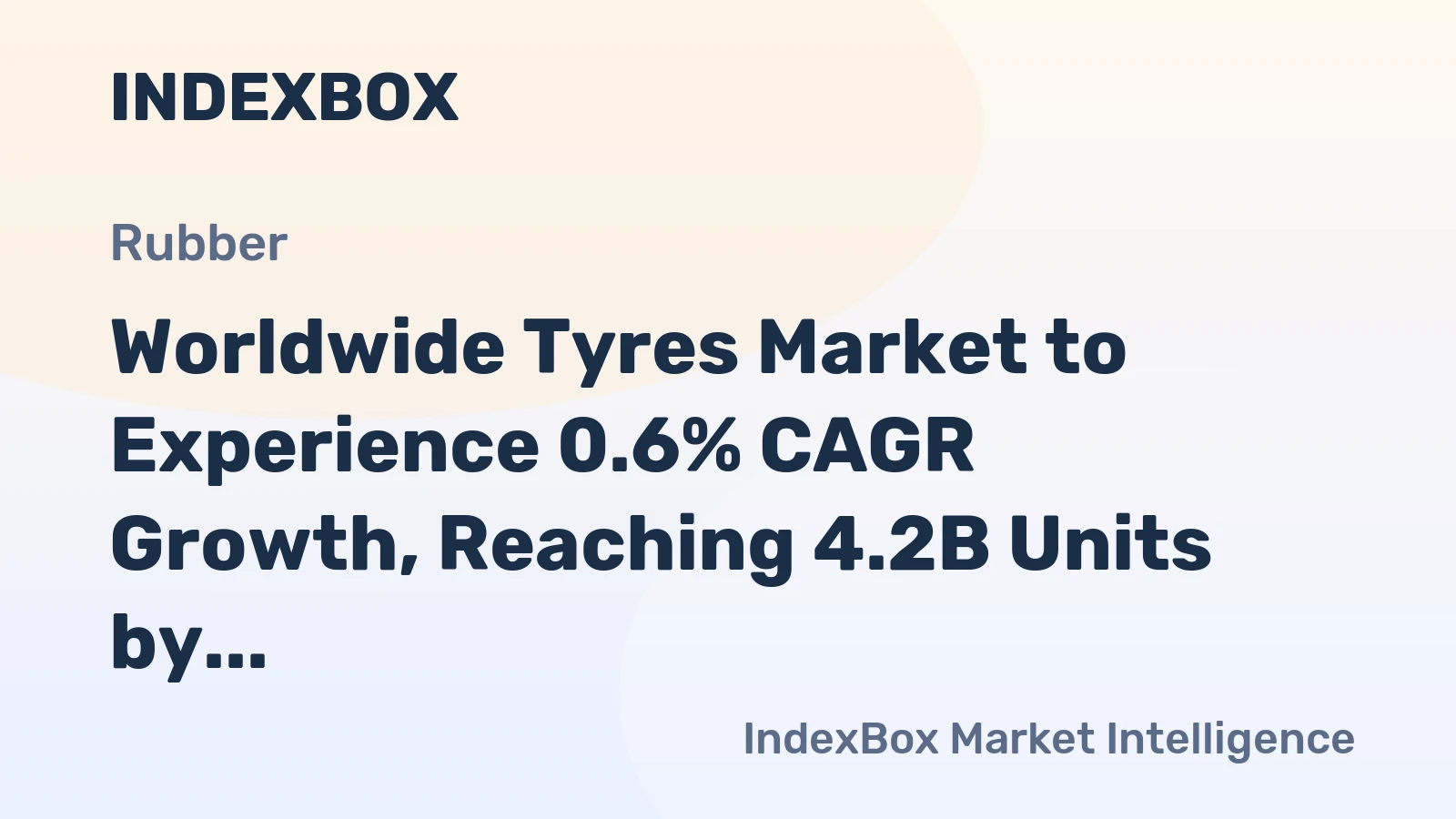Worldwide Tyres Market to Experience 0.6% CAGR Growth, Reaching 4.2B Units by 2035