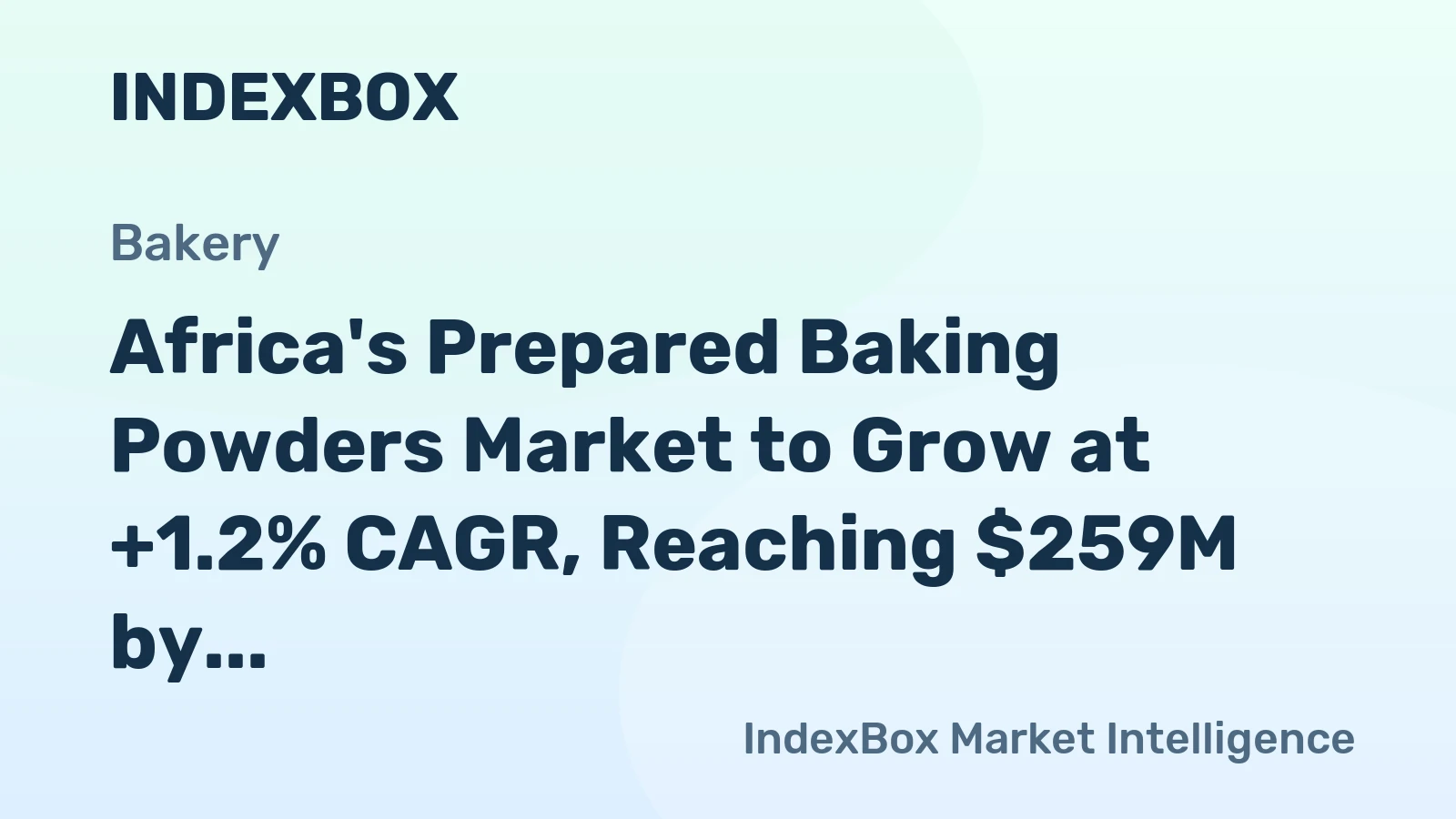 Africa's Prepared Baking Powders Market to Grow at +1.2% CAGR, Reaching $259M by 2035