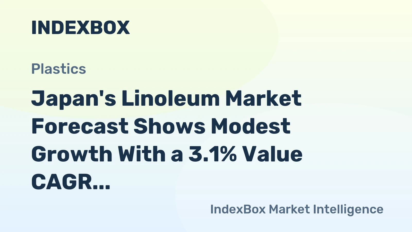 Japan's Linoleum Market Forecast Shows Modest Growth With a 3.1% Value CAGR