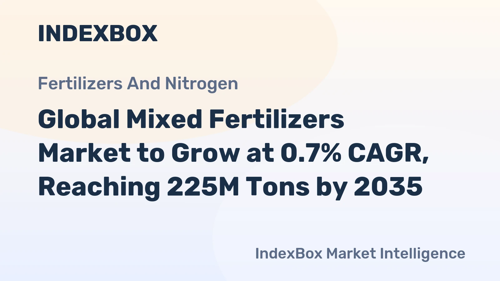 Global Mixed Fertilizers Market to Grow at 0.7% CAGR, Reaching 225M Tons by 2035