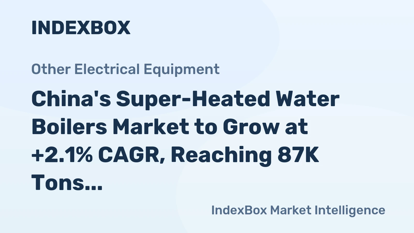China's Super-Heated Water Boilers Market to Grow at +2.1% CAGR, Reaching 87K Tons by 2035