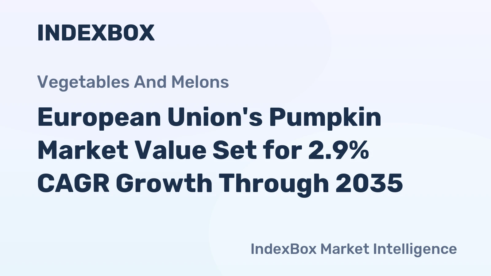 European Union's Pumpkin Market Value Set for 2.9% CAGR Growth Through 2035