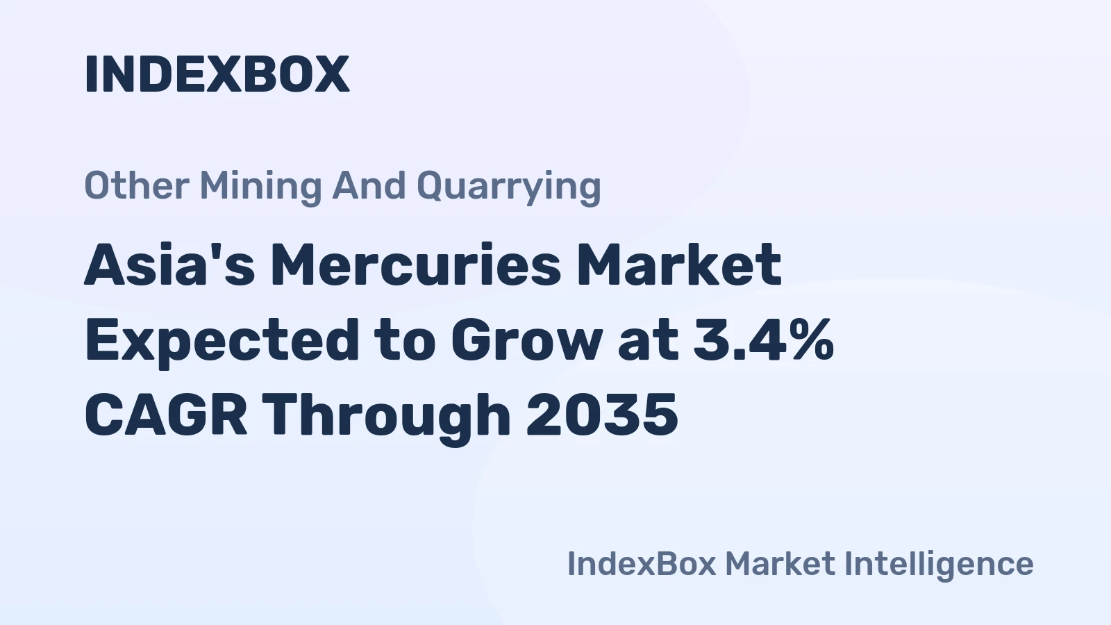 Asia's Mercuries Market Expected to Grow at 3.4% CAGR Through 2035