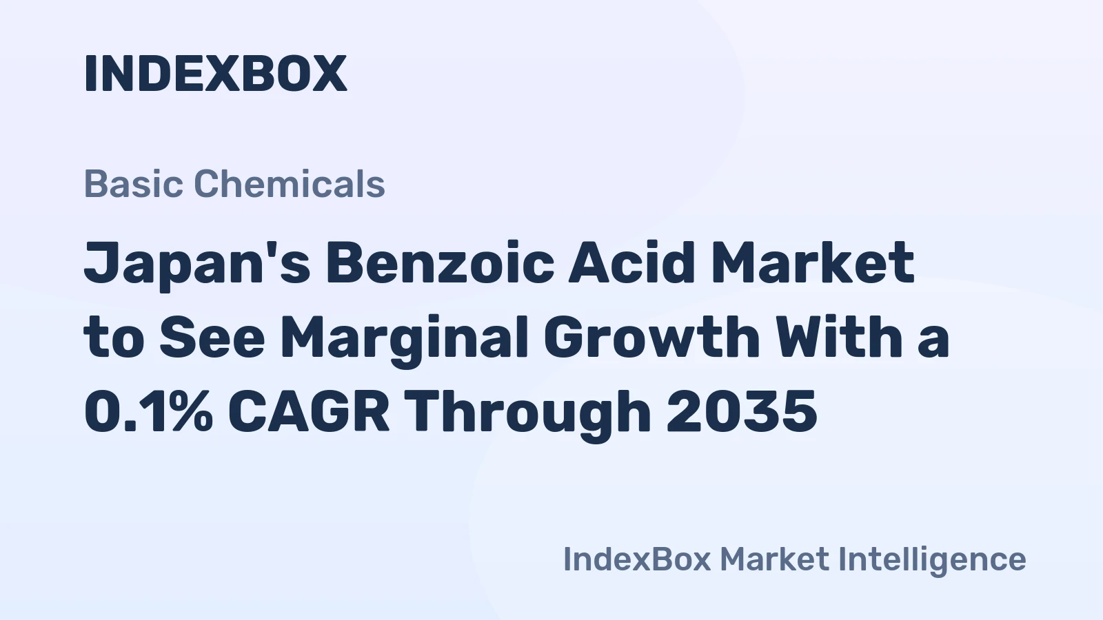 Japan's Benzoic Acid Market to See Marginal Growth With a 0.1% CAGR Through 2035