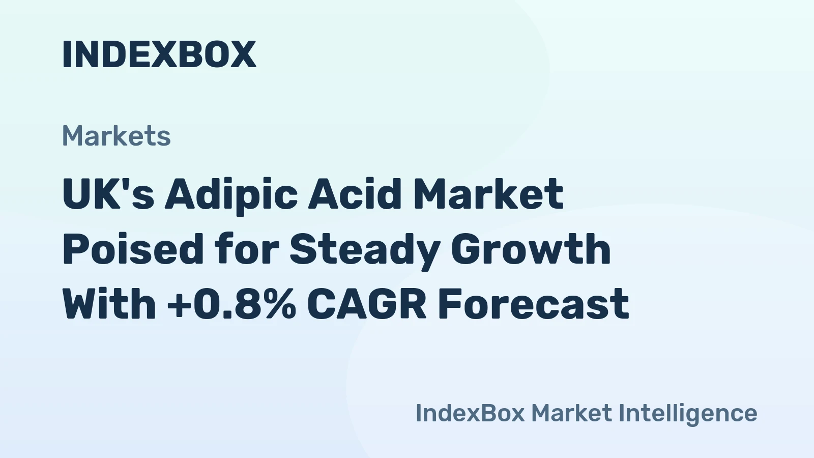 UK's Adipic Acid Market Poised for Steady Growth With +0.8% CAGR Forecast