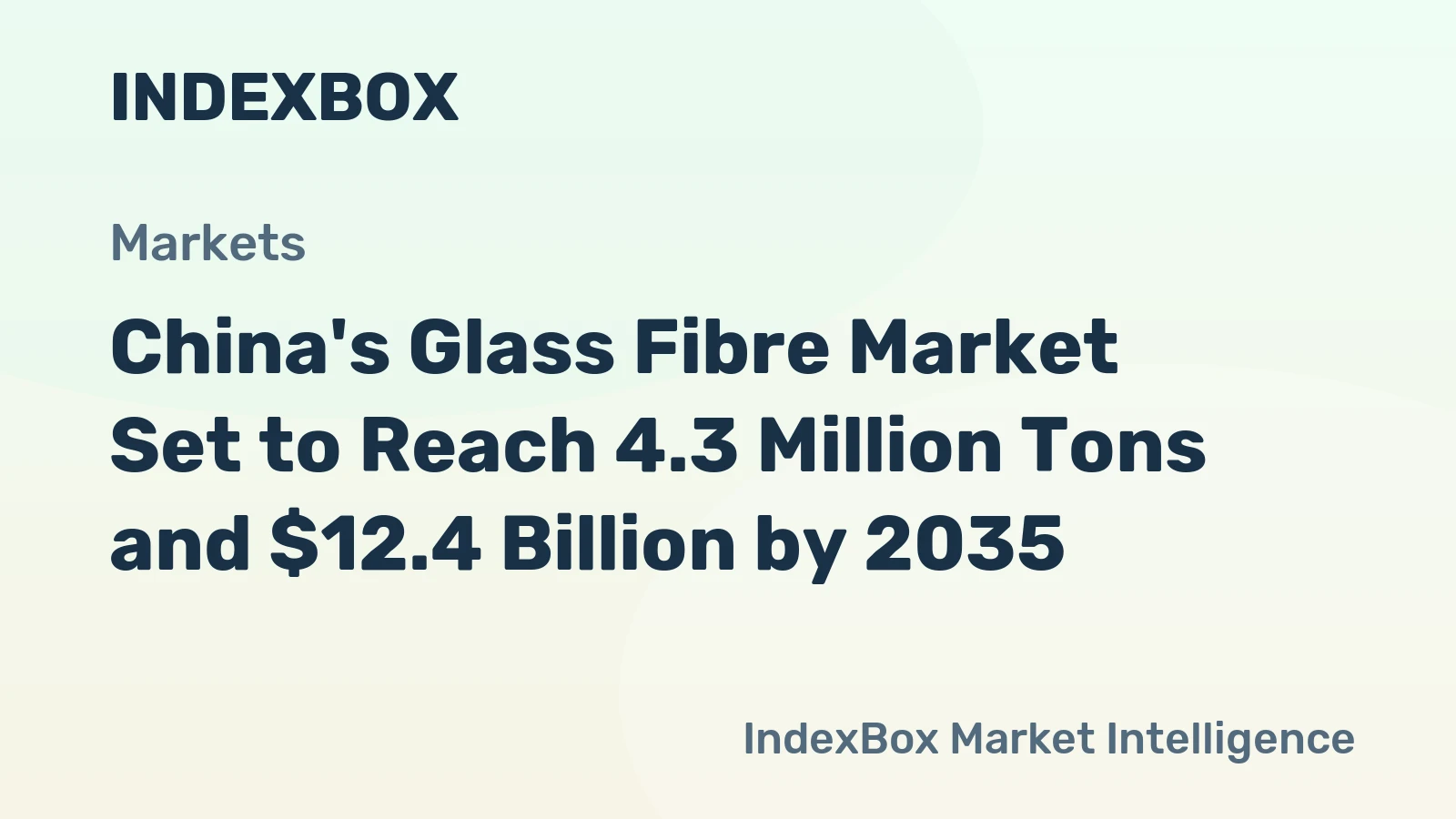 China's Glass Fibre Market Set to Reach 4.3 Million Tons and $12.4 Billion by 2035