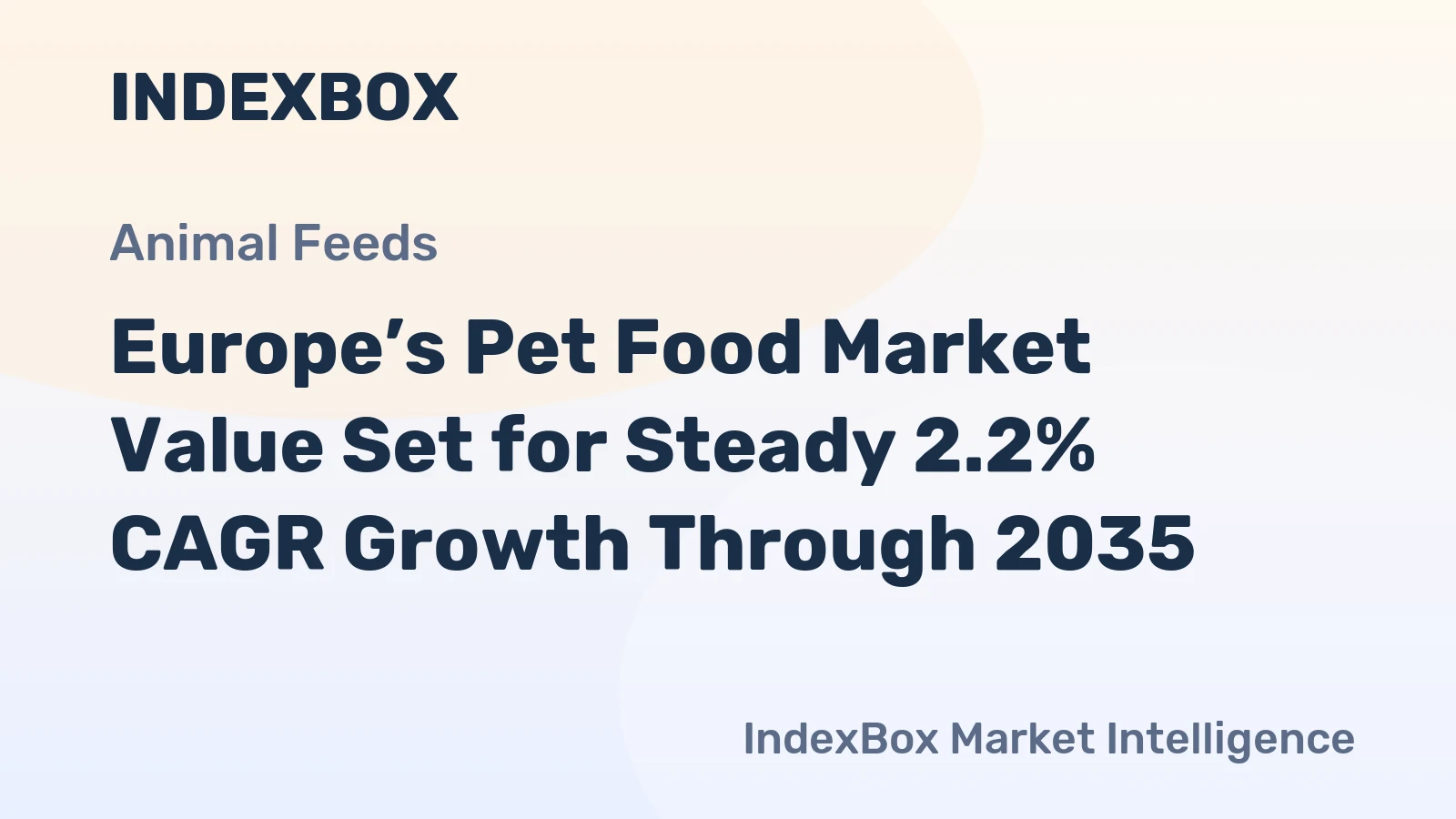 Europe’s Pet Food Market Value Set for Steady 2.2% CAGR Growth Through 2035