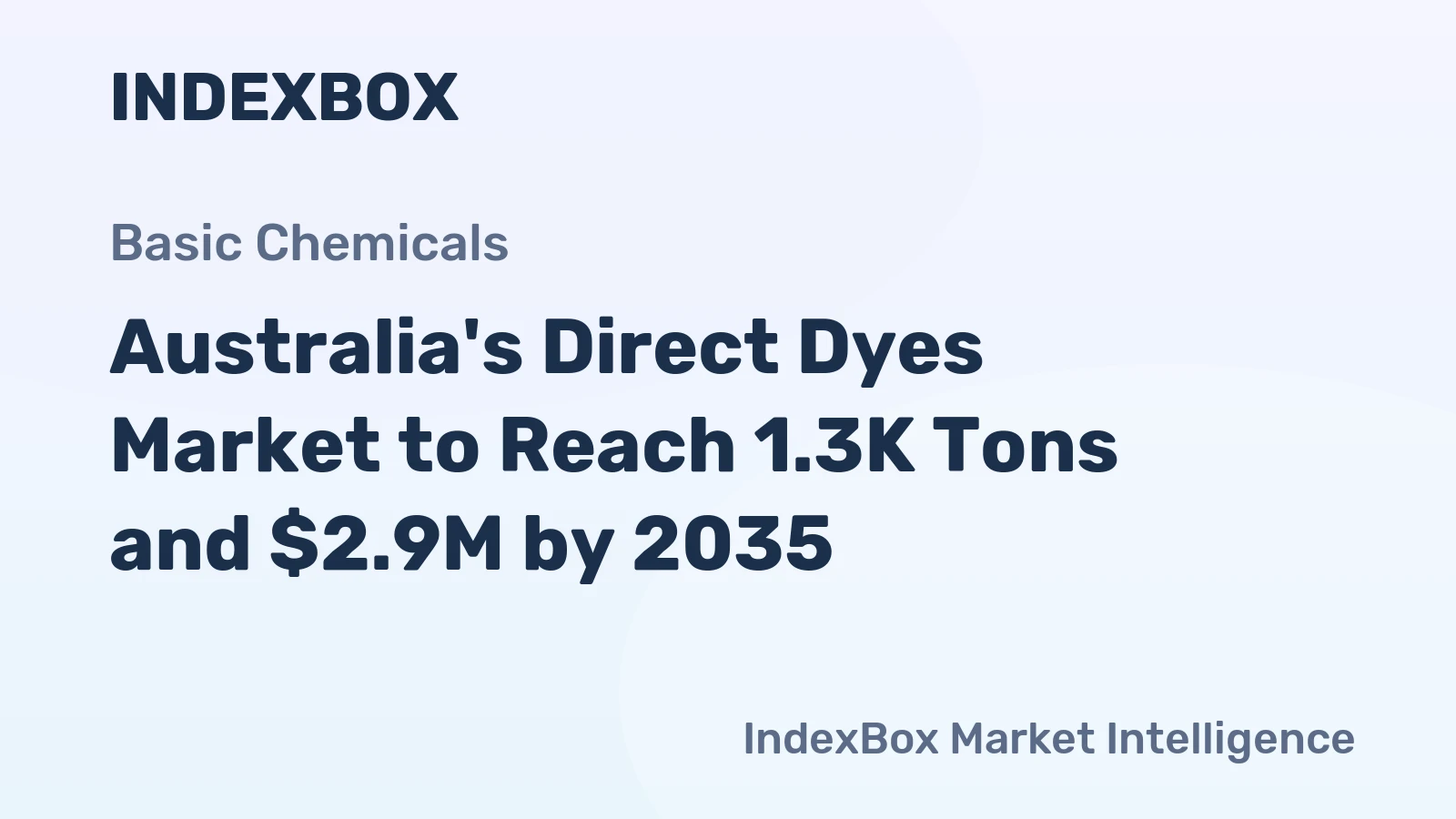 Australia's Direct Dyes Market to Reach 1.3K Tons and $2.9M by 2035