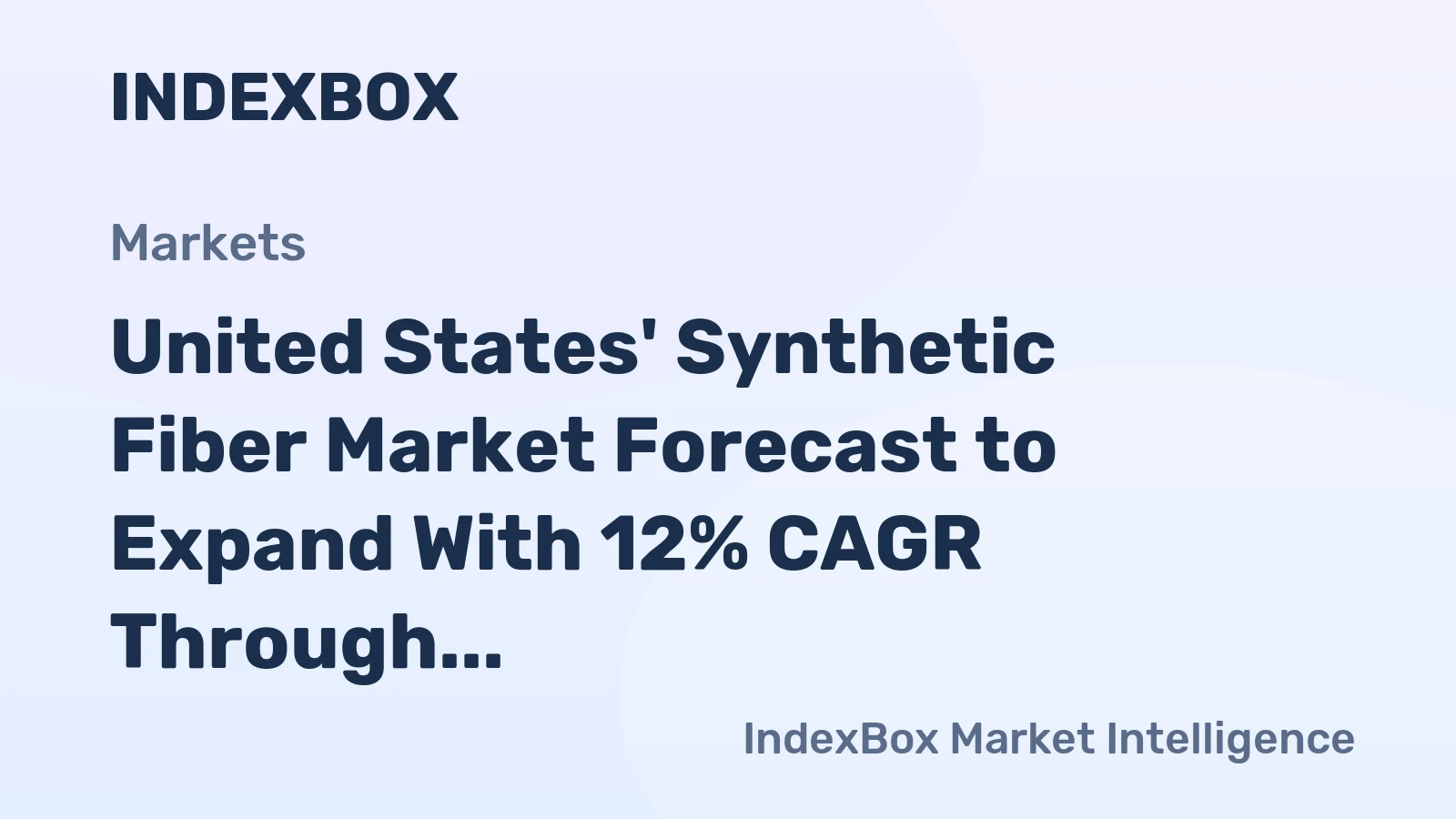 United States' Synthetic Fiber Market Forecast to Expand With 12% CAGR Through 2035