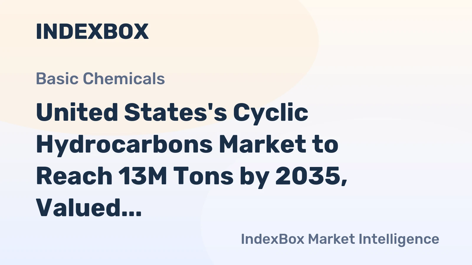 United States's Cyclic Hydrocarbons Market to Reach 13M Tons by 2035, Valued at $14.3B