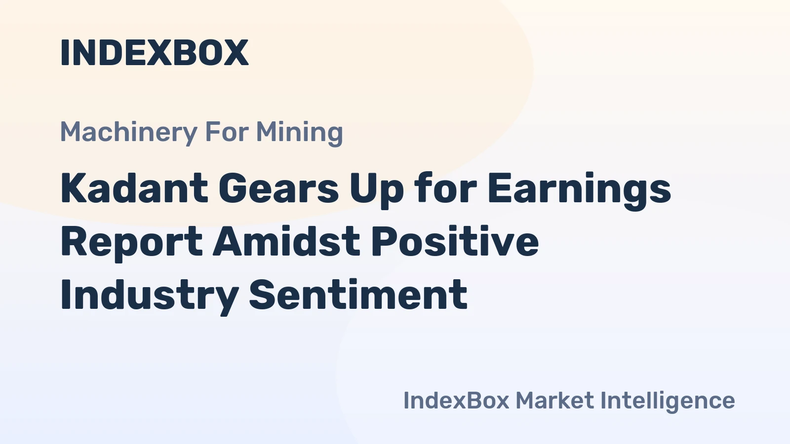 Kadant Gears Up for Earnings Report Amidst Positive Industry Sentiment