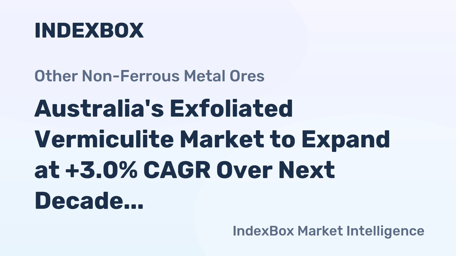 Australia's Exfoliated Vermiculite Market to Expand at +3.0% CAGR Over Next Decade