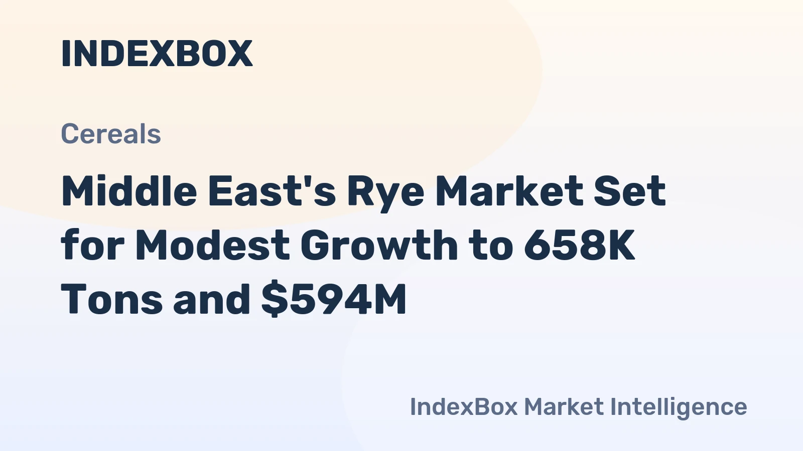 Middle East's Rye Market Set for Modest Growth to 658K Tons and $594M