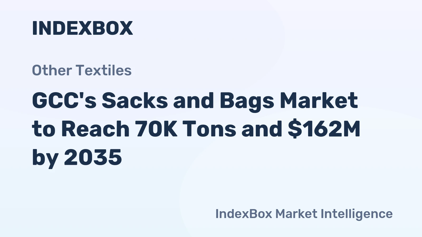GCC's Sacks and Bags Market to Reach 70K Tons and $162M by 2035