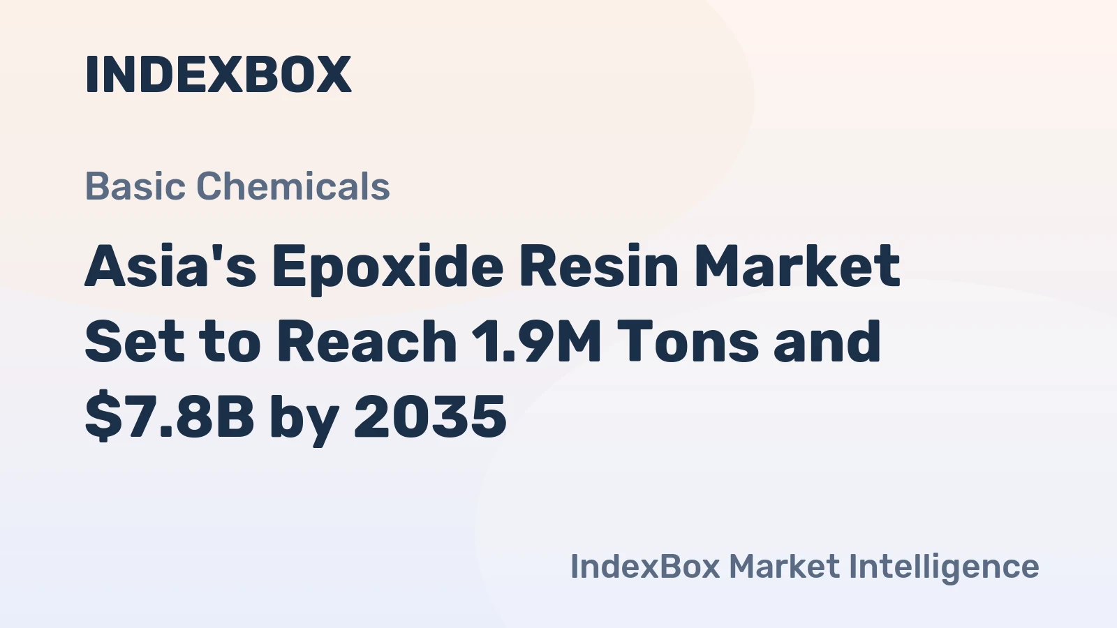 Asia's Epoxide Resin Market Set to Reach 1.9M Tons and $7.8B by 2035