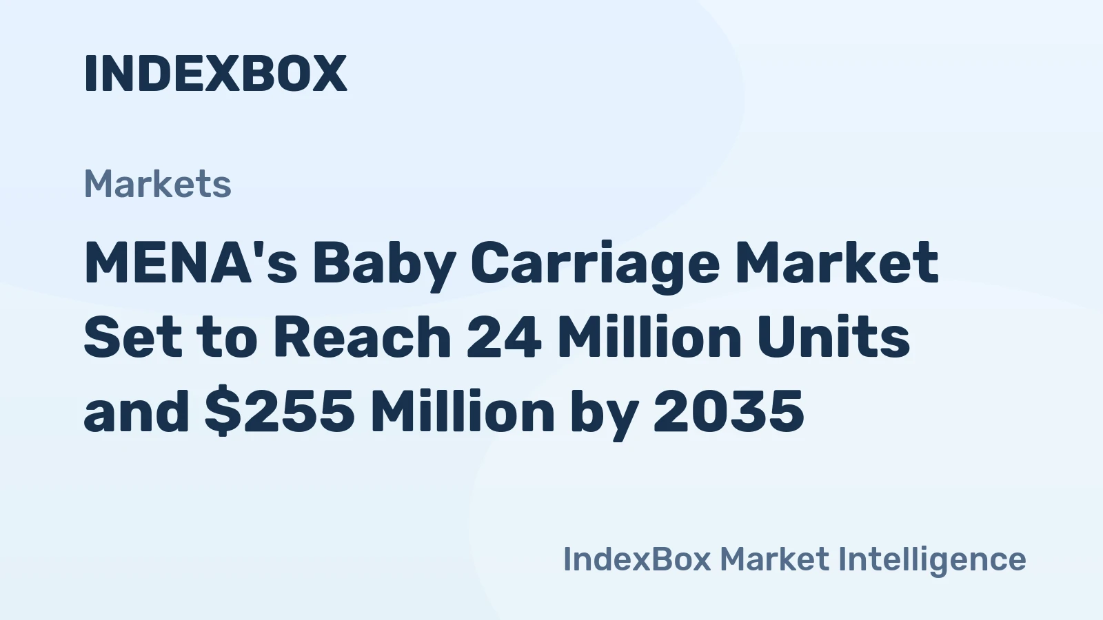 MENA's Baby Carriage Market Set to Reach 24 Million Units and $255 Million by 2035