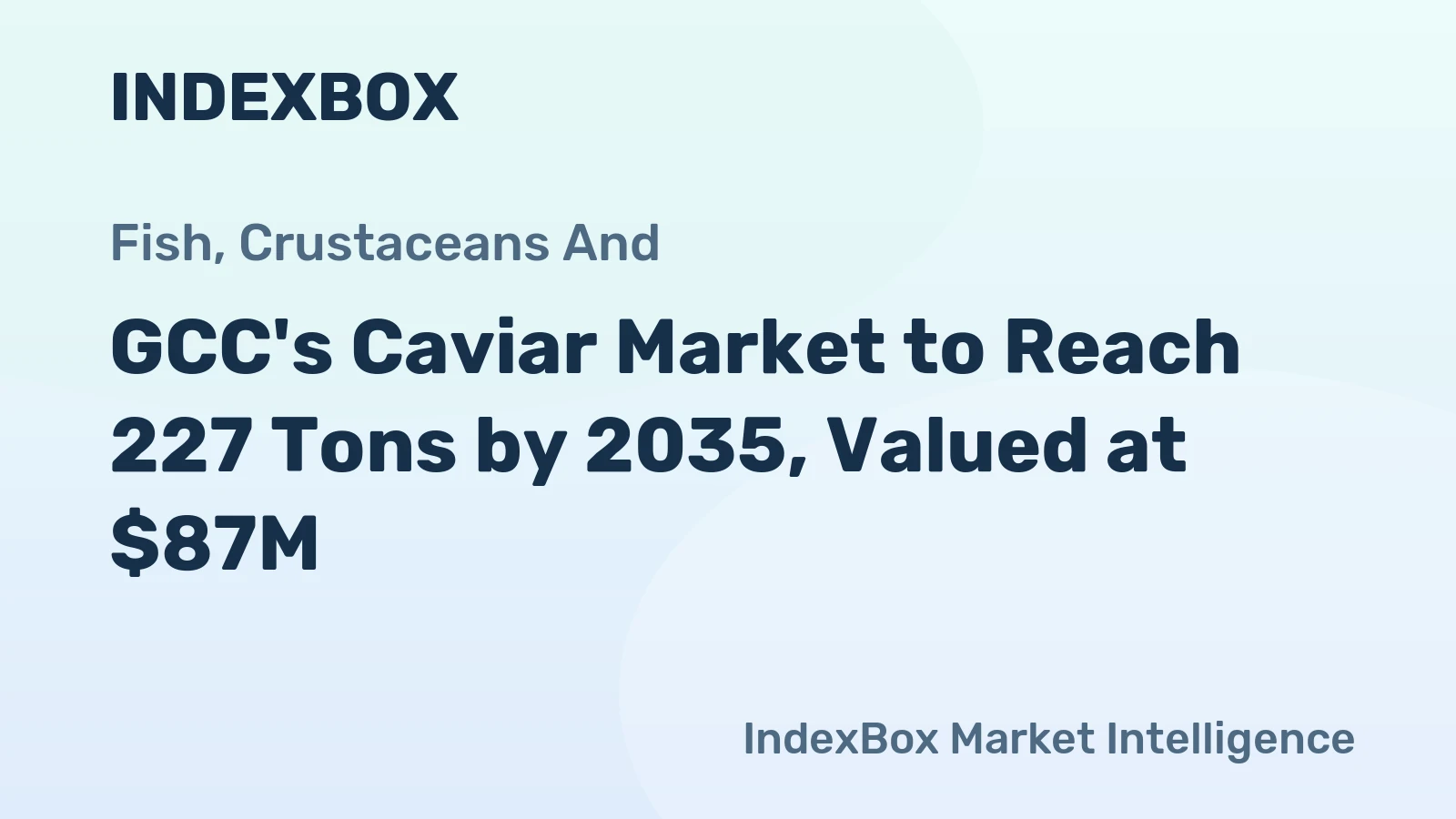 GCC's Caviar Market to Reach 227 Tons by 2035, Valued at $87M