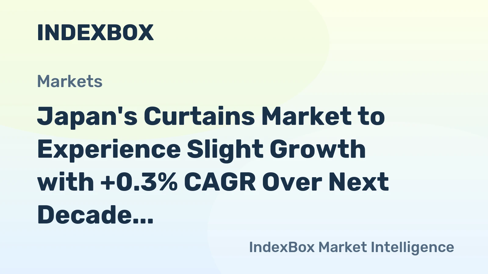Japan's Curtains Market to Experience Slight Growth with +0.3% CAGR Over Next Decade