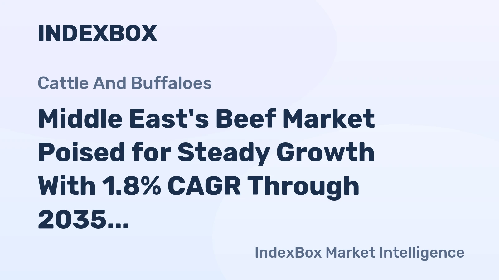 Middle East's Beef Market Poised for Steady Growth With 1.8% CAGR Through 2035