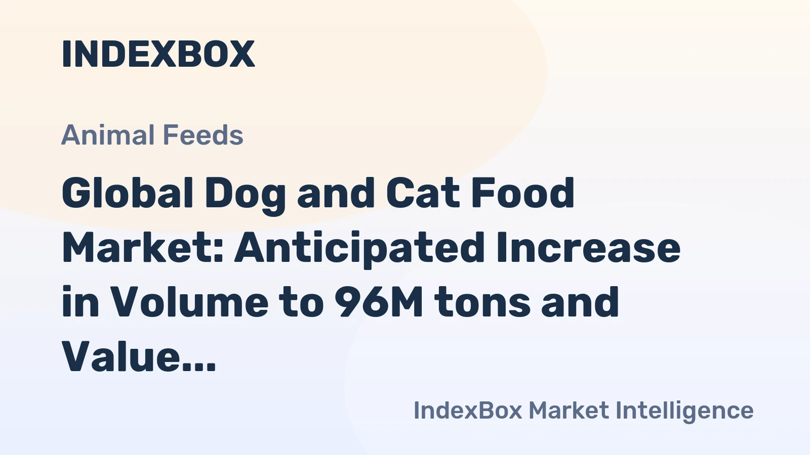 Global Dog and Cat Food Market: Anticipated Increase in Volume to 96M tons and Value to $294.3B by 2035