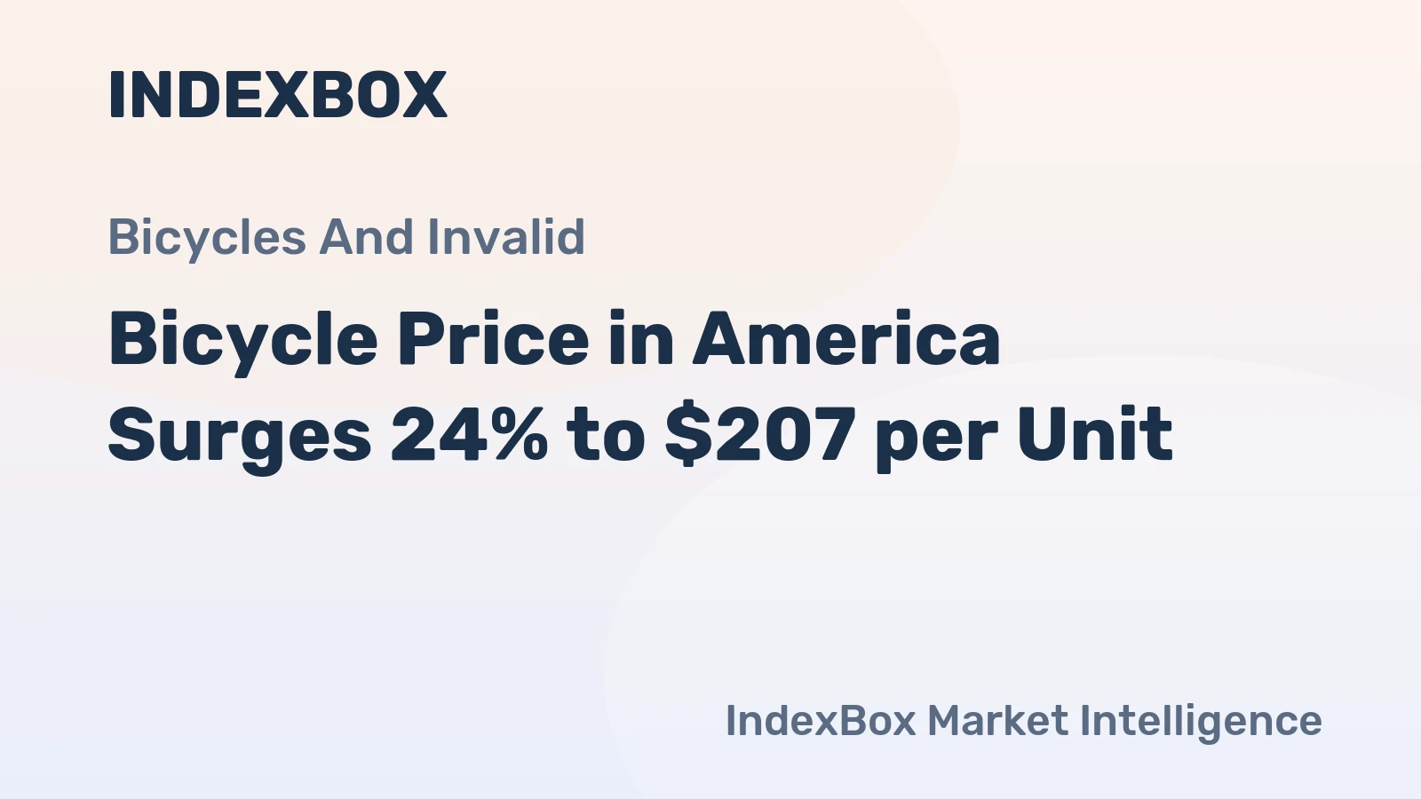 Bicycle Price in America Surges 24% to $207 per Unit