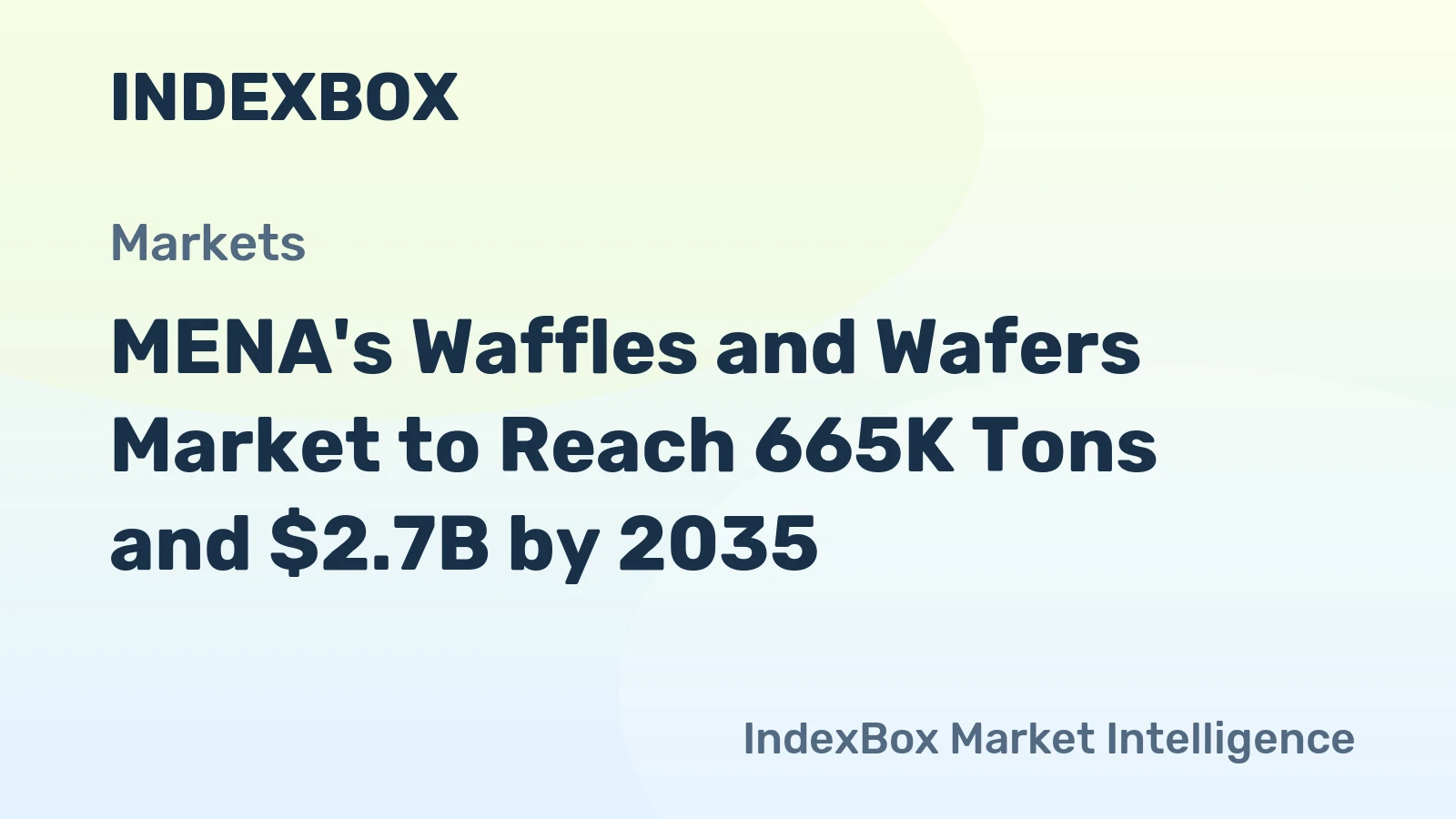 MENA's Waffles and Wafers Market to Reach 665K Tons and $2.7B by 2035