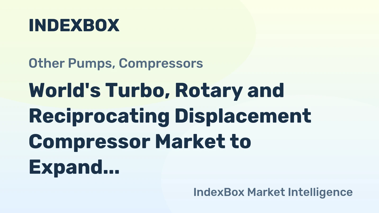 World's Turbo, Rotary and Reciprocating Displacement Compressor Market to Expand with a 2.1% CAGR Through 2035