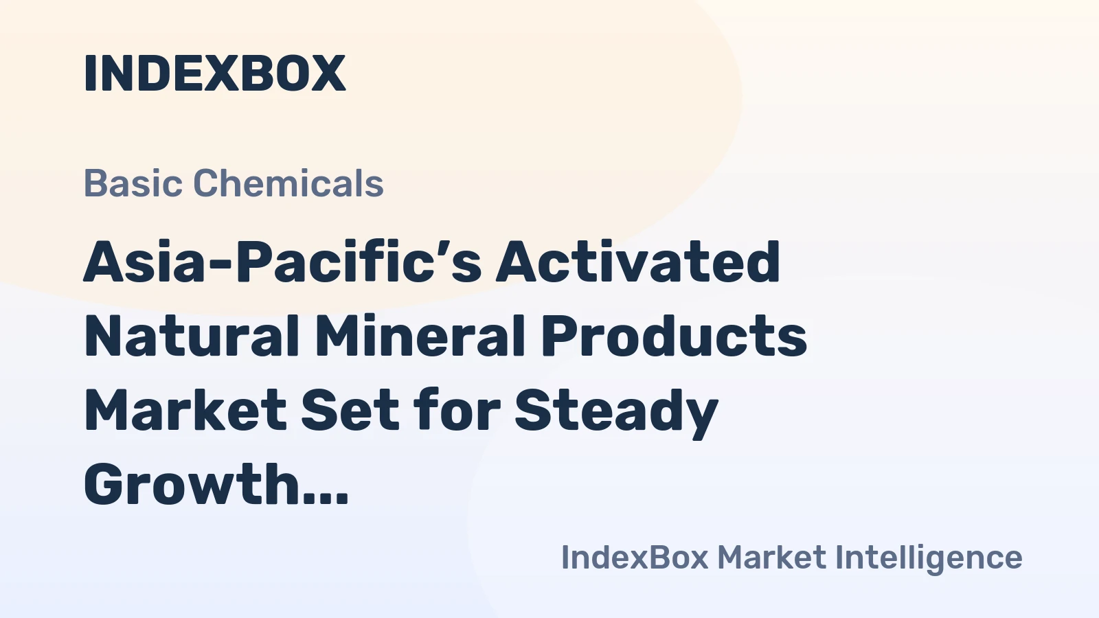 Asia-Pacific’s Activated Natural Mineral Products Market Set for Steady Growth with +1.5% CAGR in Value