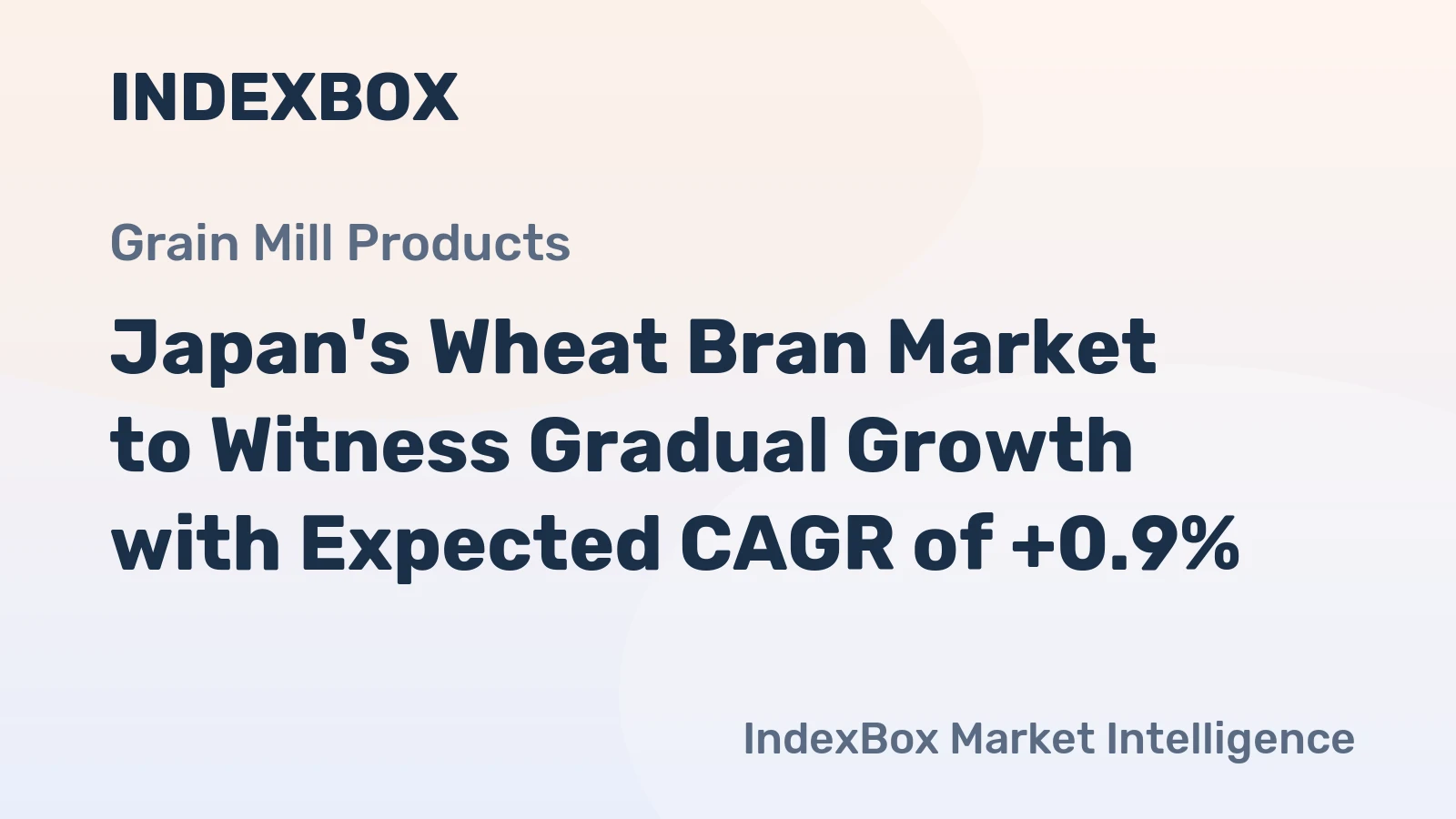Japan's Wheat Bran Market to Witness Gradual Growth with Expected CAGR of +0.9%
