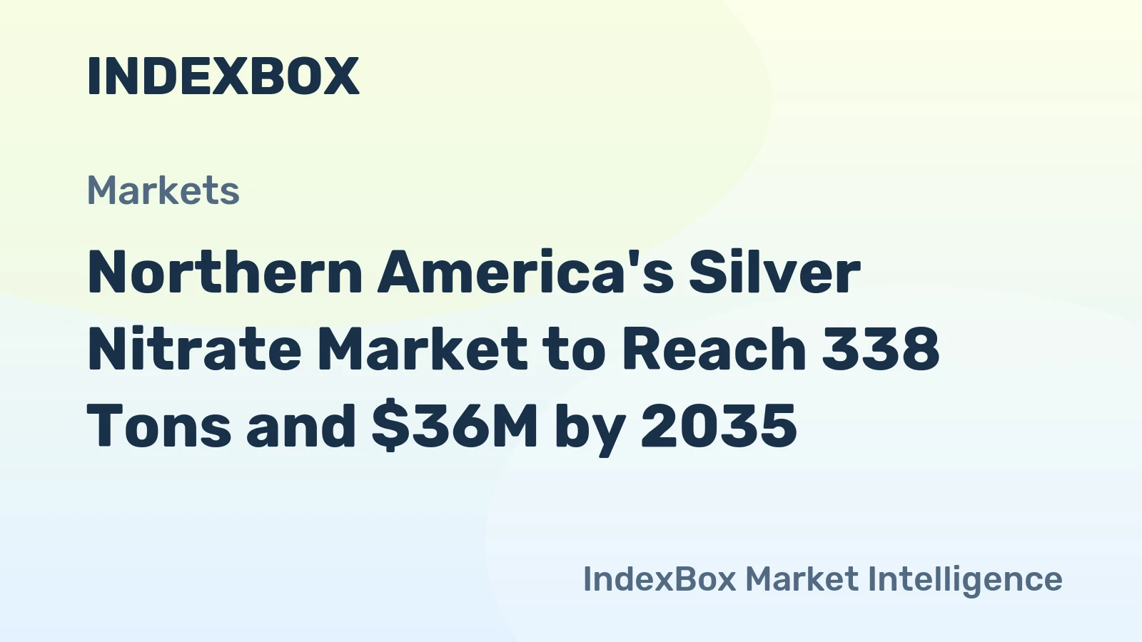 Northern America's Silver Nitrate Market to Reach 338 Tons and $36M by 2035
