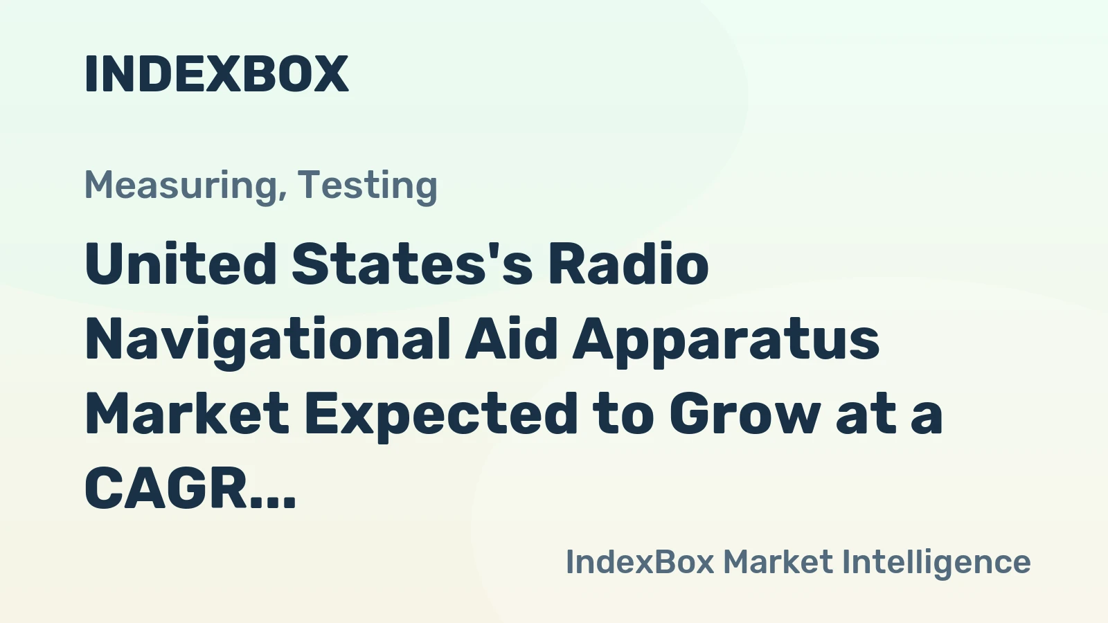 United States's Radio Navigational Aid Apparatus Market Expected to Grow at a CAGR of +1.2% from 2024 to 2035