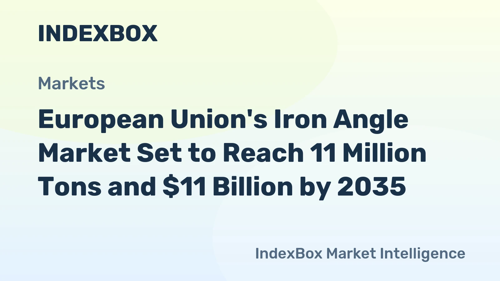 European Union's Iron Angle Market Set to Reach 11 Million Tons and $11 Billion by 2035