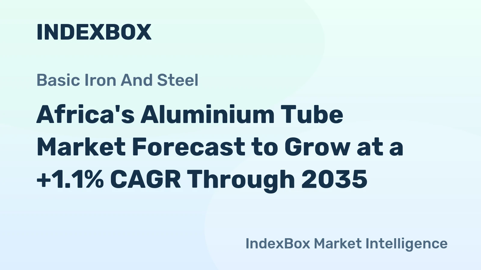 Africa's Aluminium Tube Market Forecast to Grow at a +1.1% CAGR Through 2035