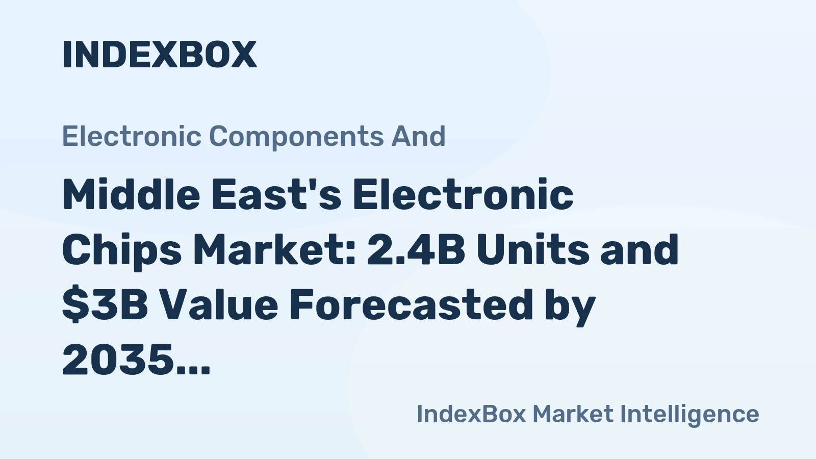 Middle East's Electronic Chips Market: 2.4B Units and $3B Value Forecasted by 2035