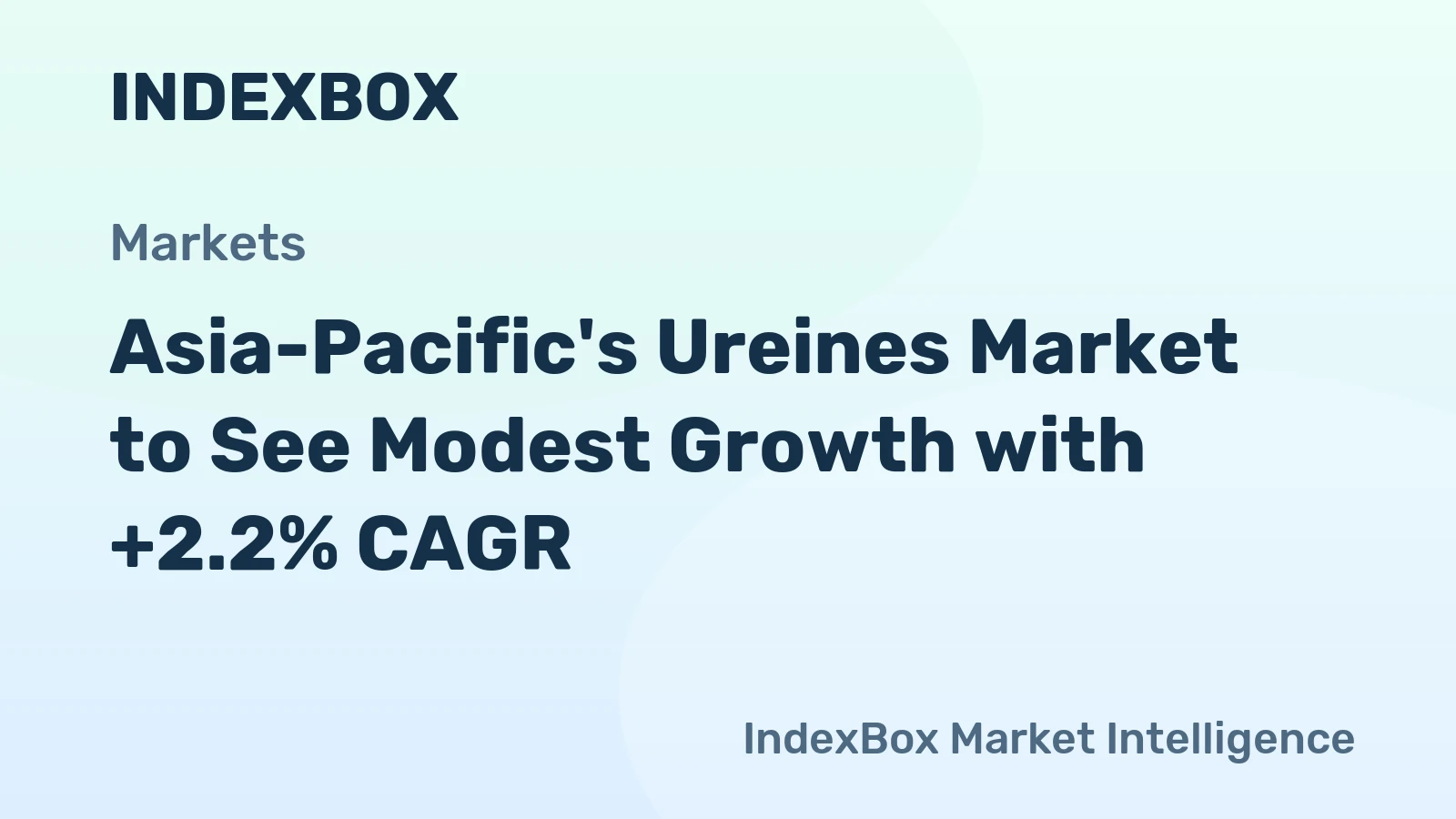 Asia-Pacific's Ureines Market to See Modest Growth with +2.2% CAGR
