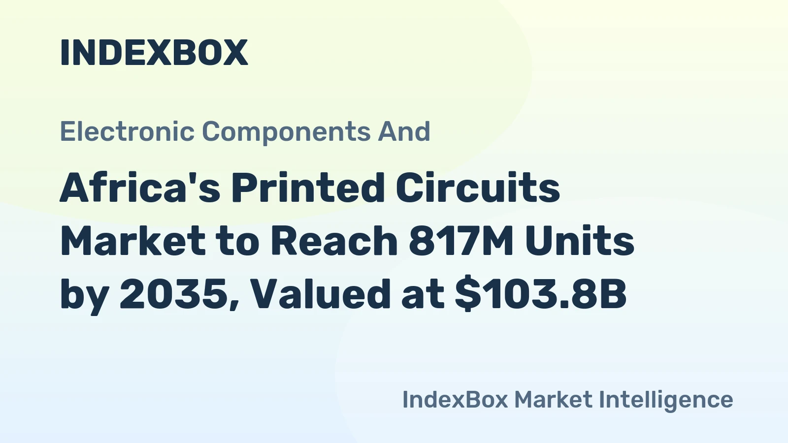 Africa's Printed Circuits Market to Reach 817M Units by 2035, Valued at $103.8B
