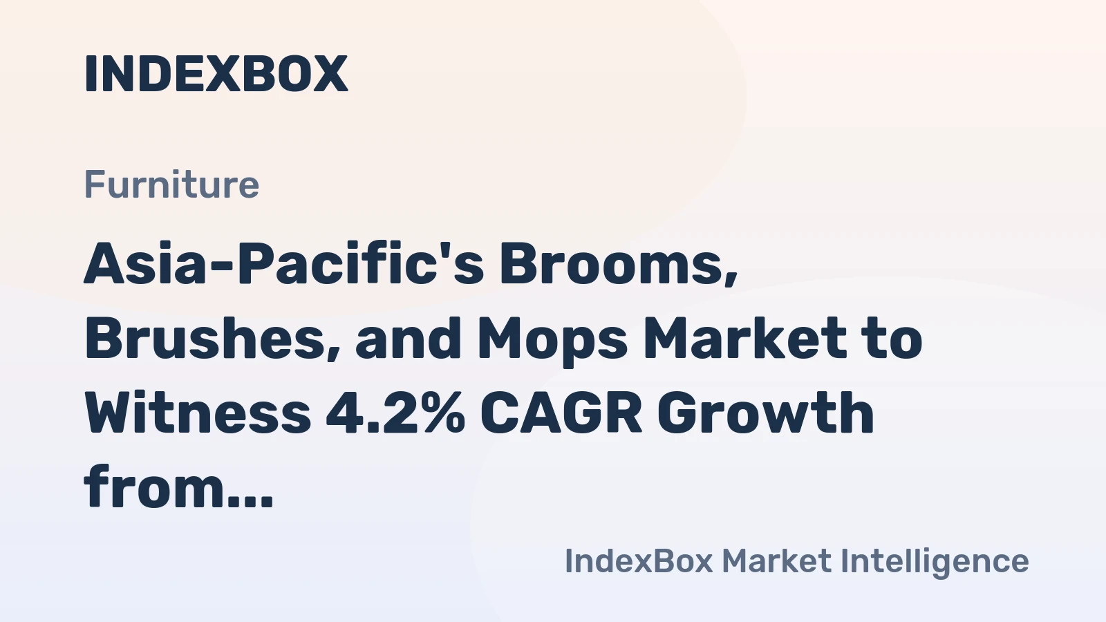 Asia-Pacific's Brooms, Brushes, and Mops Market to Witness 4.2% CAGR Growth from 2024 to 2035