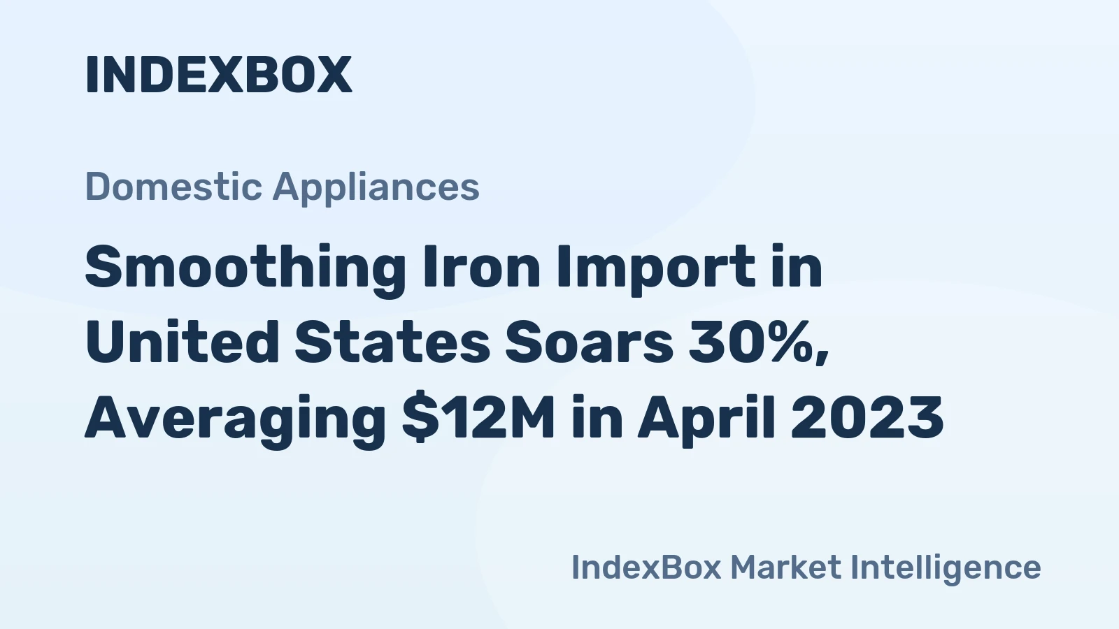 Smoothing Iron Import in United States Soars 30%, Averaging $12M in April 2023