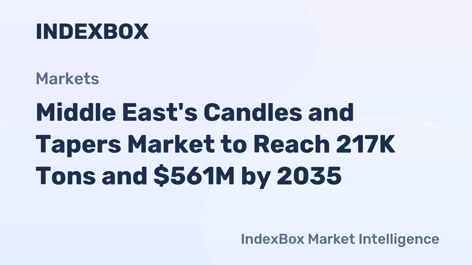 Middle East's Candles and Tapers Market to Reach 217K Tons and $561M by 2035
