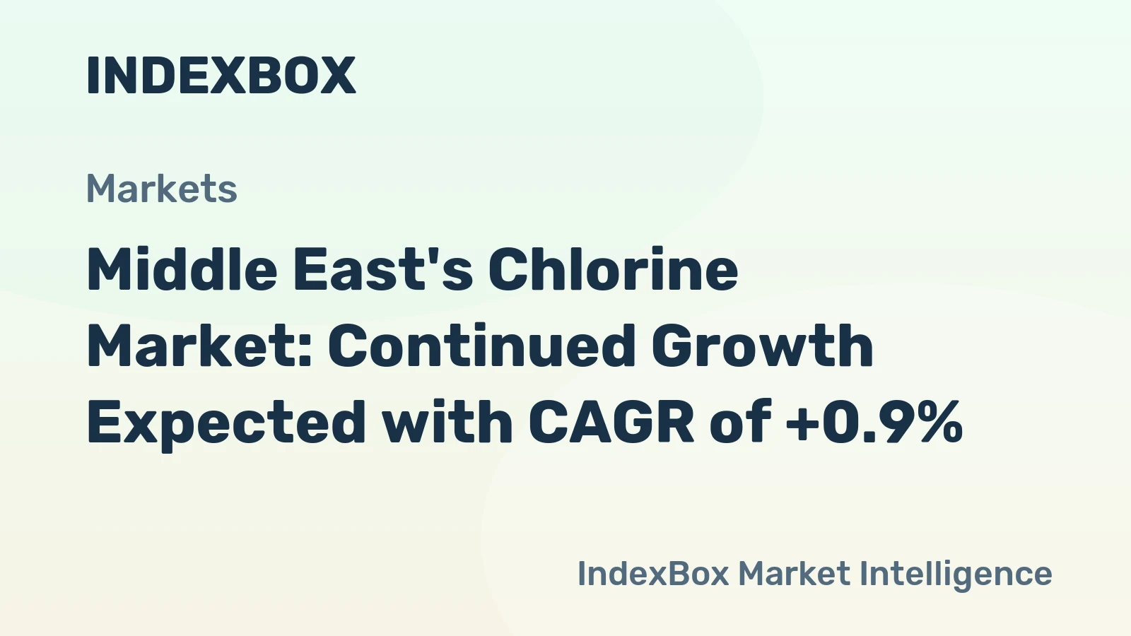 Middle East's Chlorine Market: Continued Growth Expected with CAGR of +0.9%