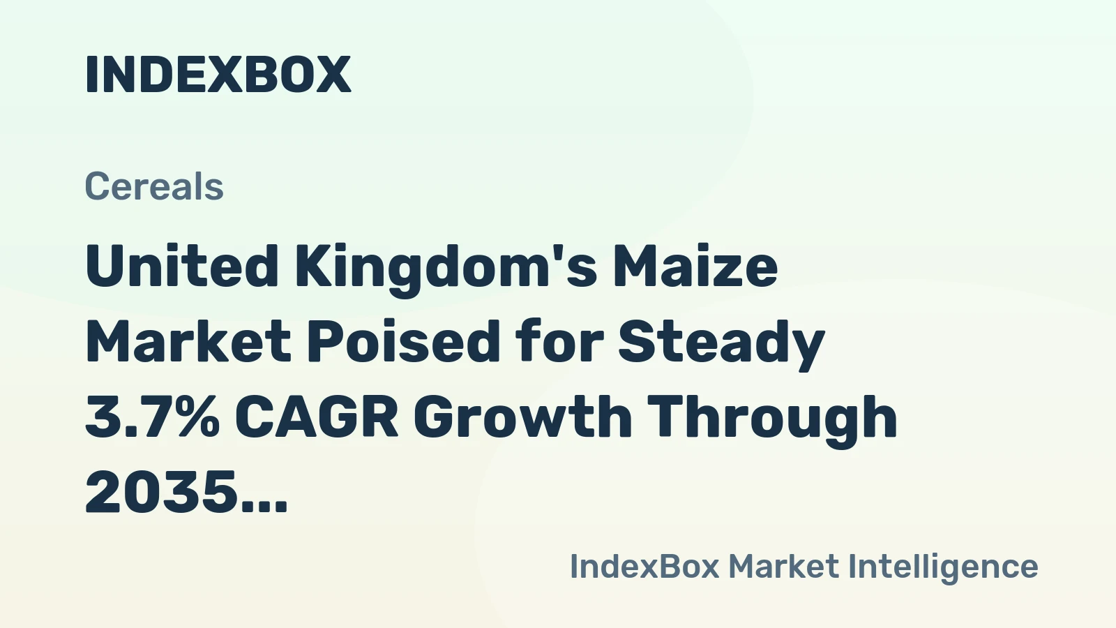 United Kingdom's Maize Market Poised for Steady 3.7% CAGR Growth Through 2035